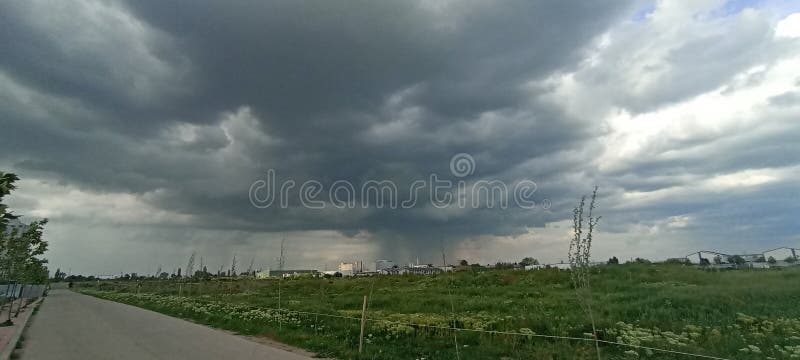 It was raining in daylight stock photo. Image of storm - 381470052