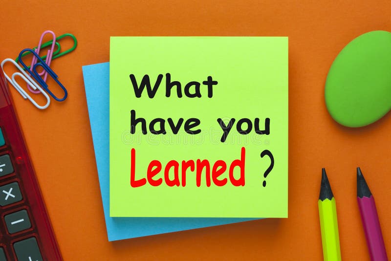Was Sie gelernt haben stockfoto. Bild von entwicklung - 117008416