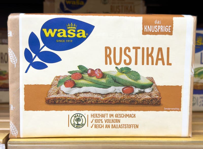 Wasa Rustikal Crispbread Packaging with Avocado and Tomato Topping ...