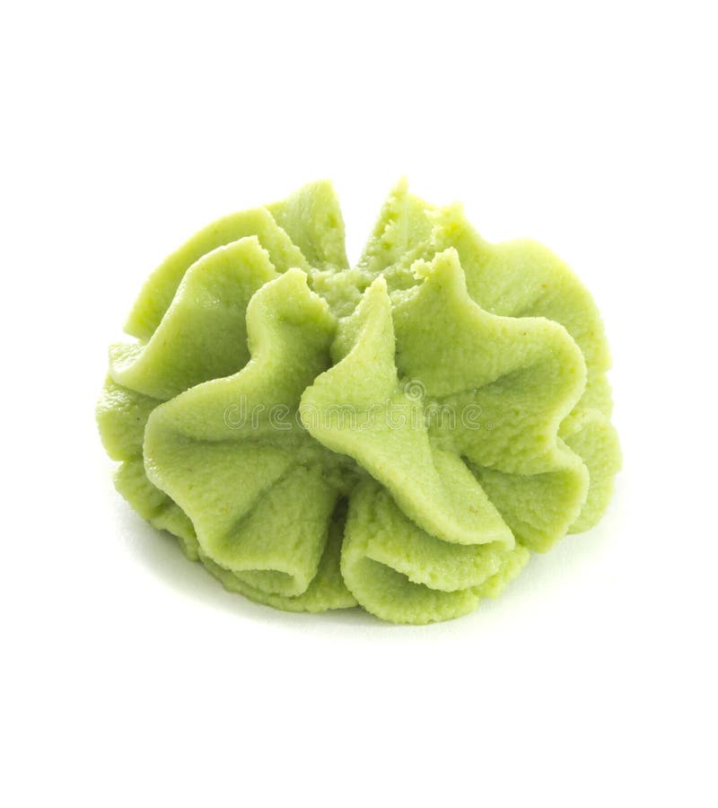 Wasabi Isolated on White Background Stock Photo - Image of plate ...