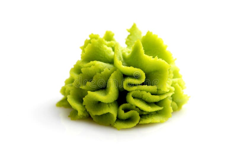 Wasabi Portion on White Background. Stock Photo - Image of macro ...