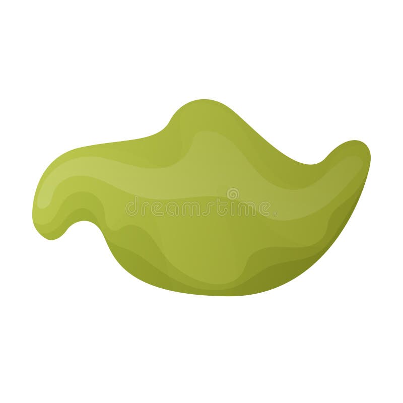 Wasabi Vector Icon.Realistic Vector Icon Isolated on White Background ...