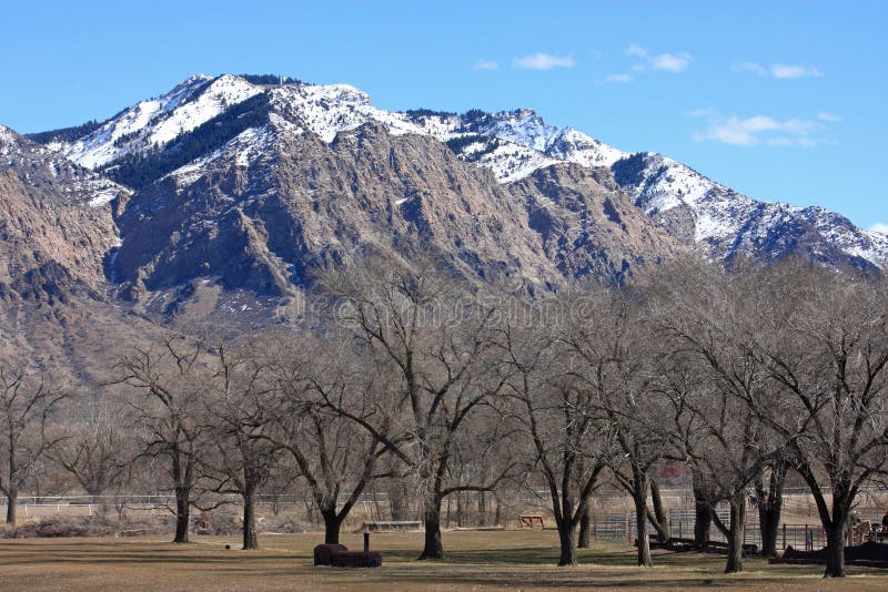 Wasatch front mountains stock photo. Image of park, snow - 25047328