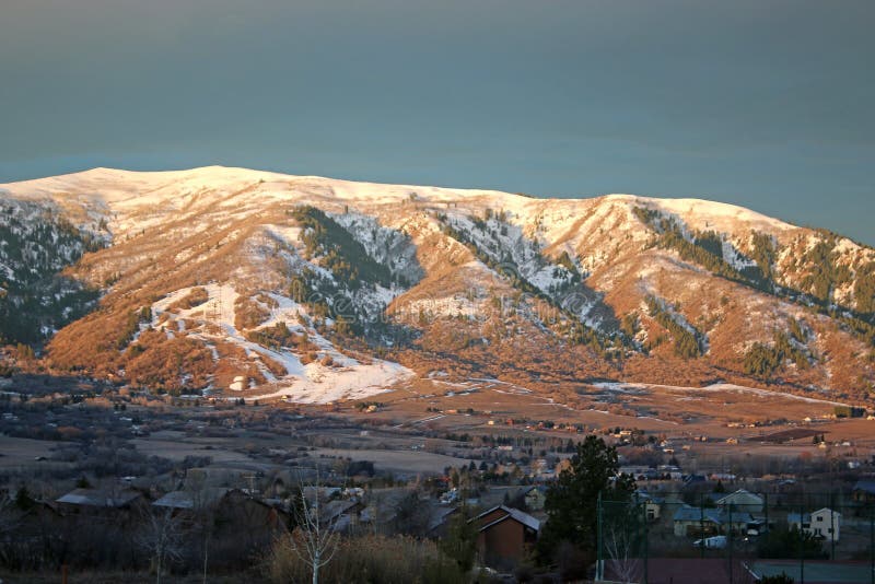 Wasatch Front Mountains, Utah Stock Photo - Image of light, snow: 78738304