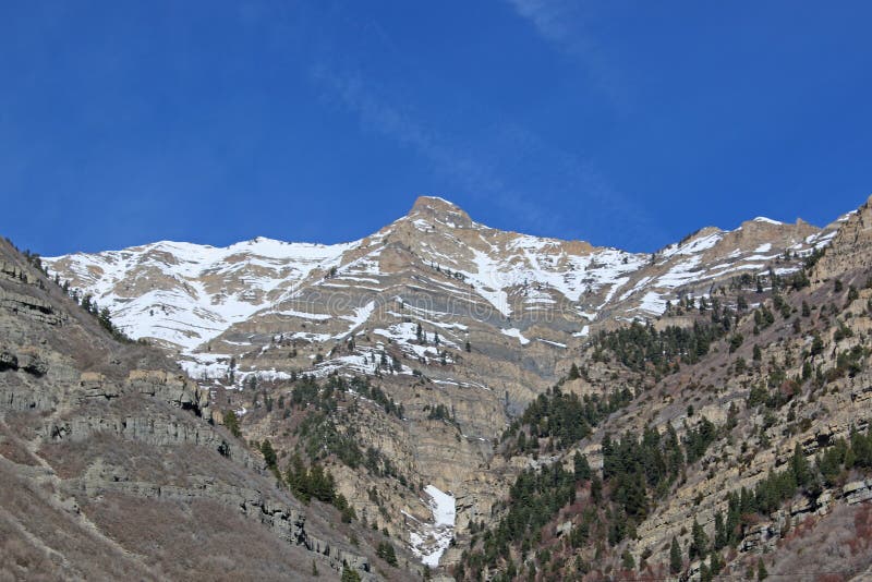 Wasatch Front Mountains, Utah Stock Photo - Image of mountain, cloud ...