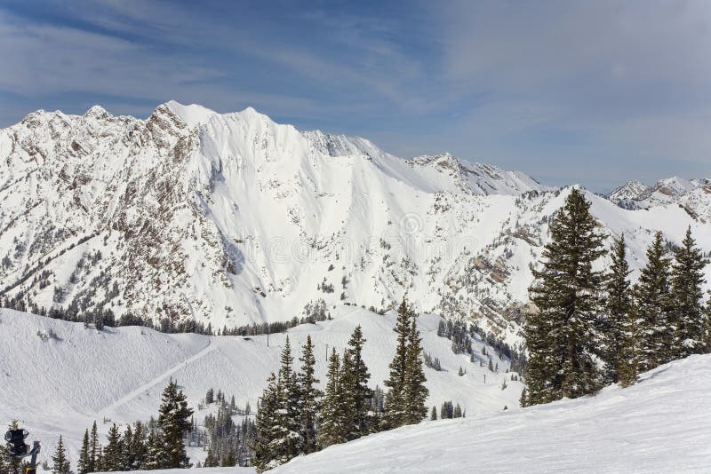 Wasatch Mountain stock image. Image of drifts, snowy - 20451879