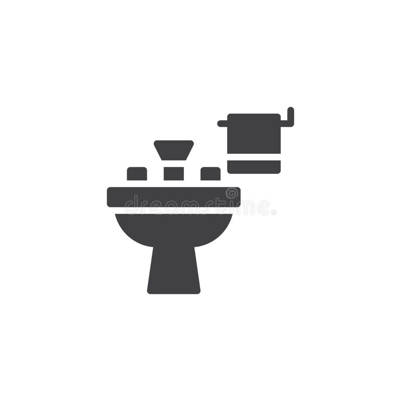 Pictogram Van De Wasbak Het Vectorlijn, Lineair Concept ...