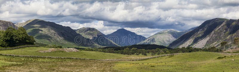 Wasdale stock image. Image of mountains, cloudscape, sunshine - 75535377