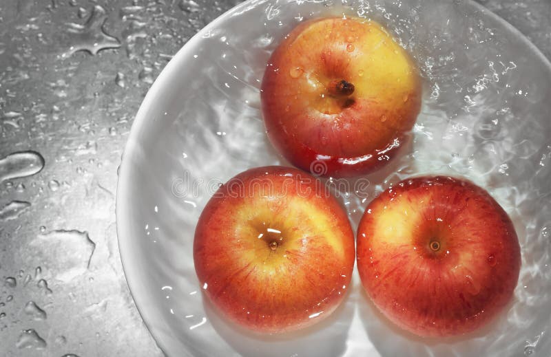 Wash apples stock image. Image of juice, liquid, calorie - 27467245