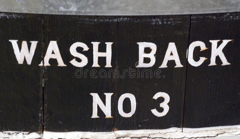 Wash Back Sign at Distillery Stock Photo - Image of black, scotch: 7267168