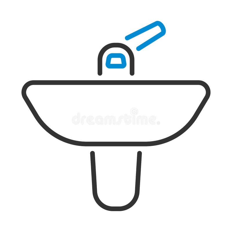 Wash Basin Icon stock vector. Illustration of clean - 246519607