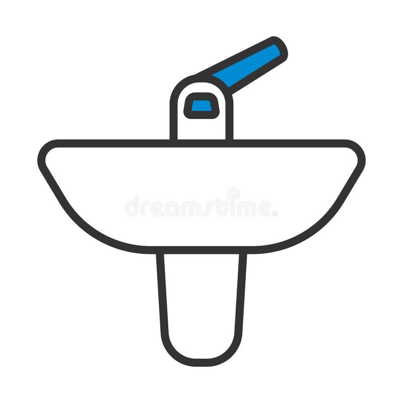 Wash Basin Icon stock vector. Illustration of household - 254340016