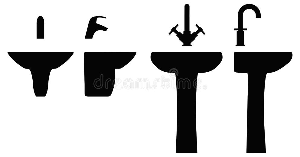 Wash Basin Outline Silhouette Stock Illustrations – 549 Wash Basin ...