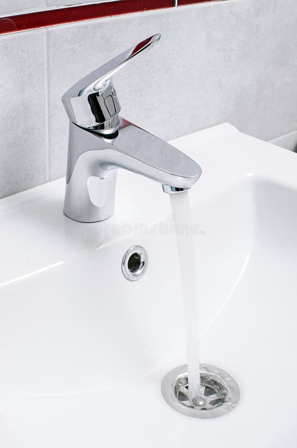 Wash Basin and Running Water Stock Image - Image of style, blast: 67429551