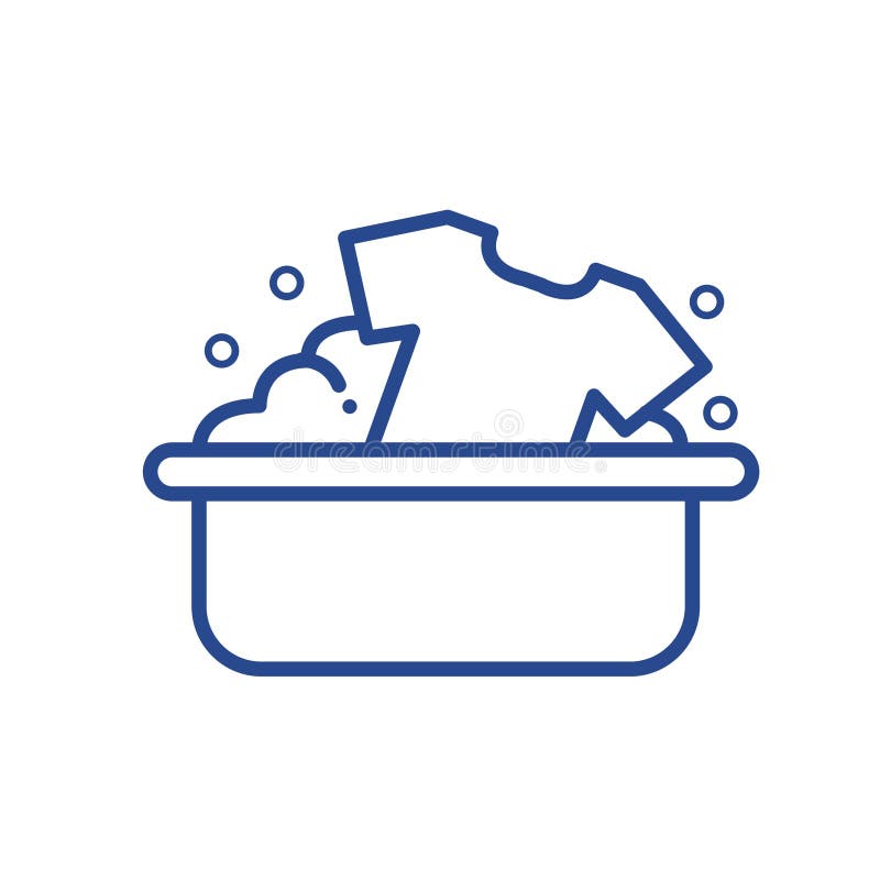 A Wash Clothes. Vector Illustration Decorative Design Stock Vector ...