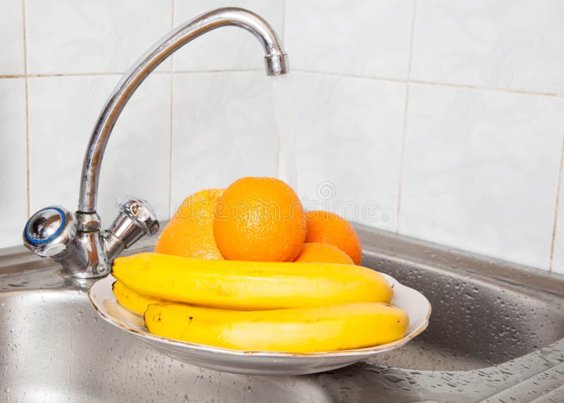 Wash fruits stock photo. Image of table, washing, mixer - 31625598
