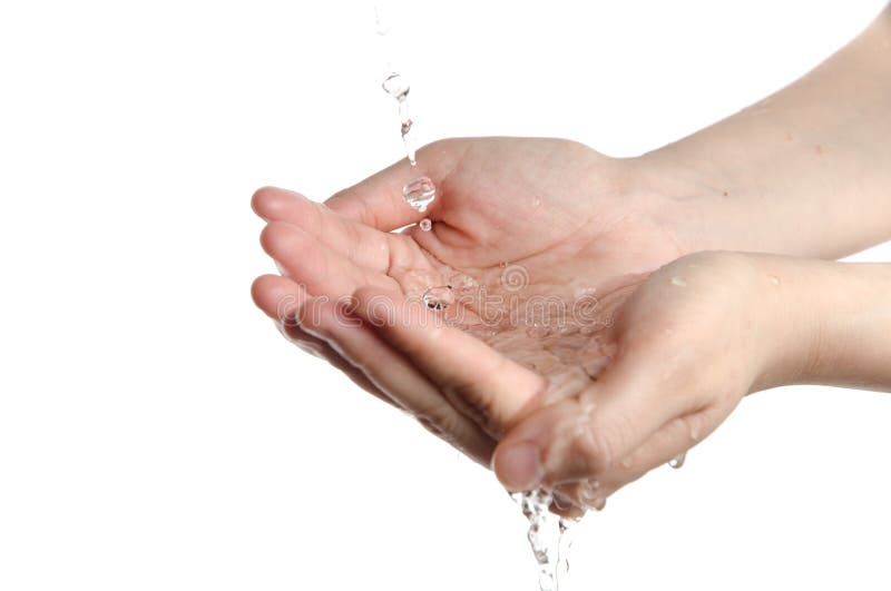 Wash hand stock photo. Image of pure, blue, pouring, handful - 37010146
