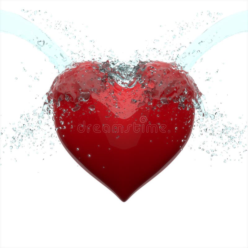 Wash heart. stock illustration. Illustration of symbol - 36084226