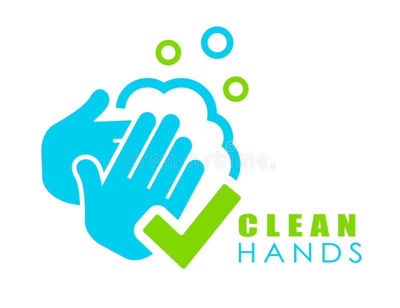 Clean and Sanitize Your Hands Vector Icon Stock Vector - Illustration ...