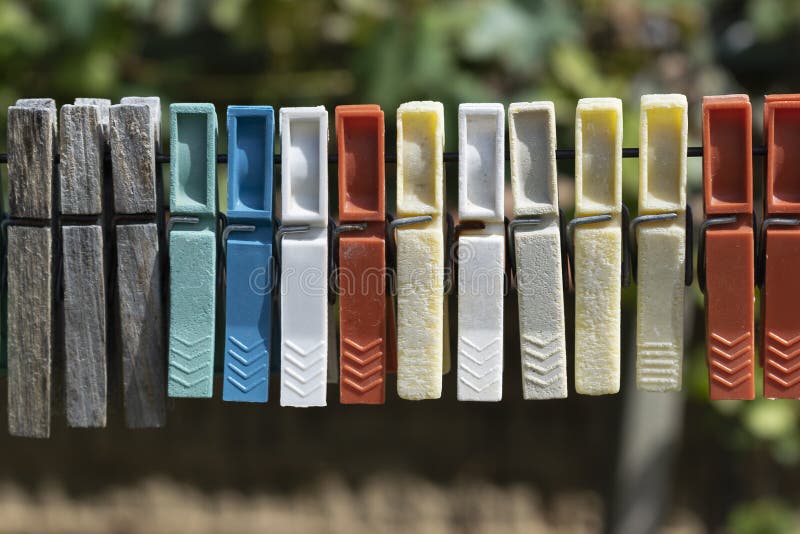 Wash-line in Open Space Under the Sky Stock Image - Image of landscape ...