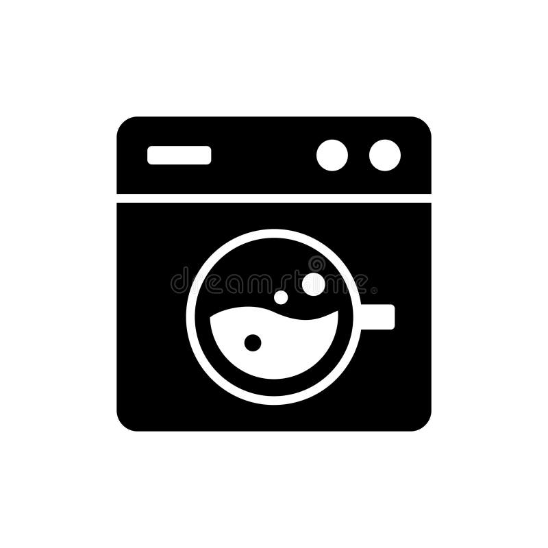 Wash Machine Icon Vector on Trendy Design Stock Illustration ...