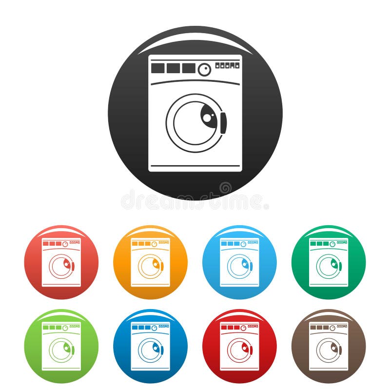 Wash Machine Laundry Room Logo, Simple Style Stock Vector ...