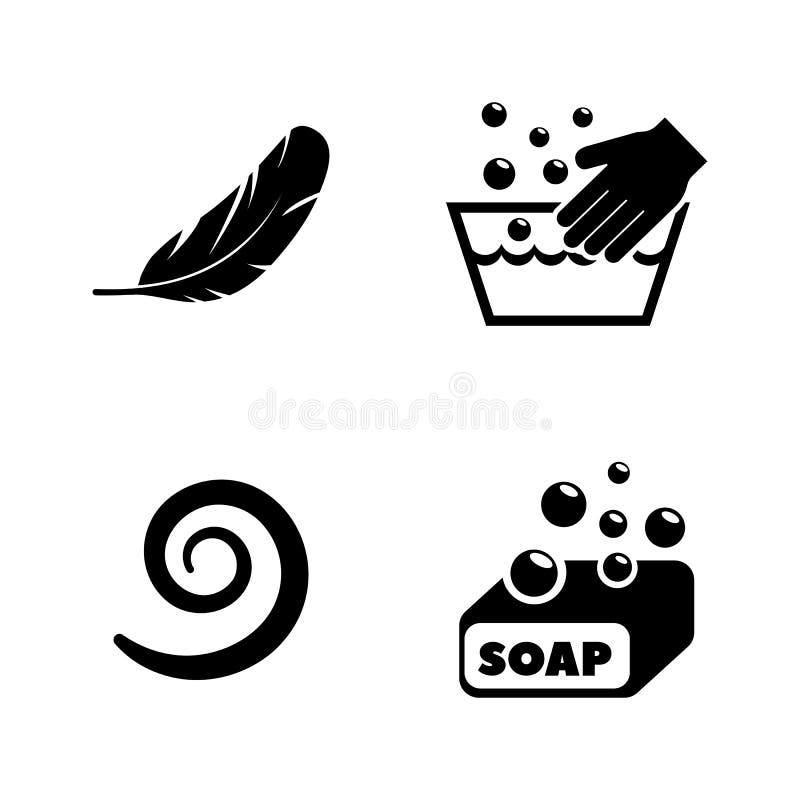 Wash. Simple Related Vector Icons Stock Vector - Illustration of ...