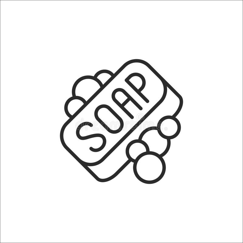 Wash Soap icon stock illustration. Illustration of cream - 373803035