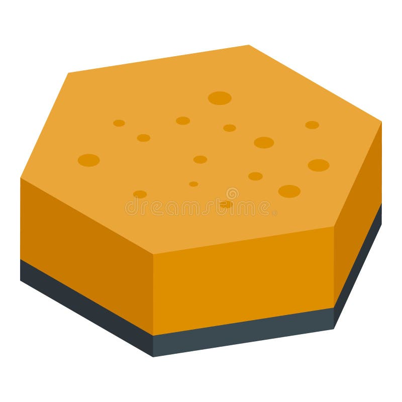 Wash Sponge Icon Isometric Vector. Detergent Liquid Stock Illustration ...