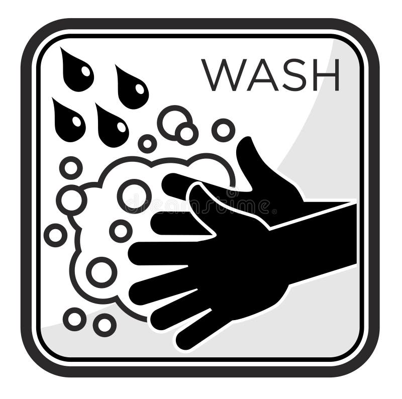 Wash your hands icon stock vector. Illustration of prevention - 182756888