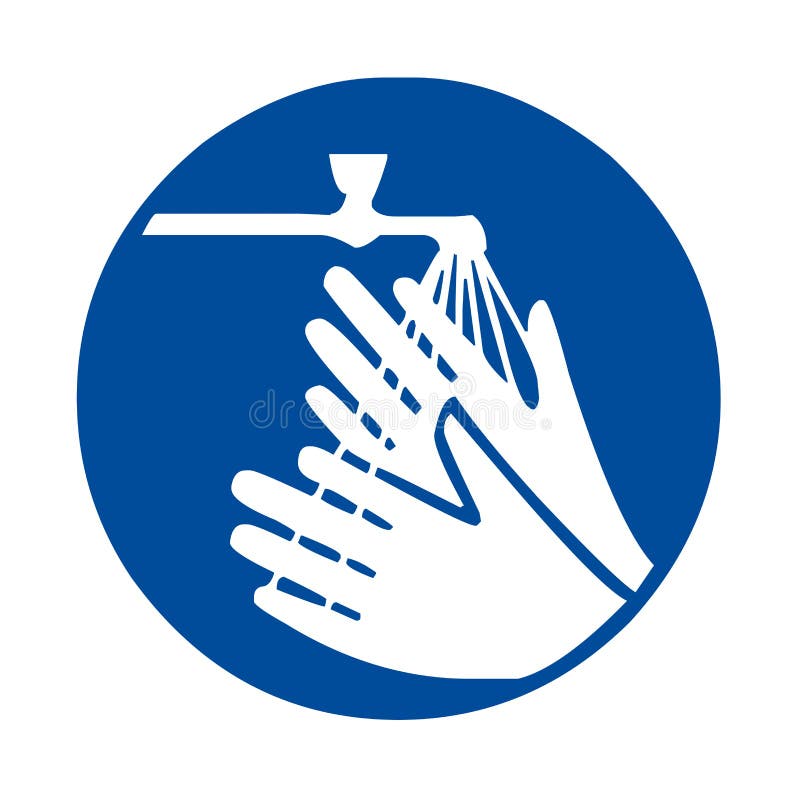 Wash your hands sign stock illustration. Illustration of pictogram ...