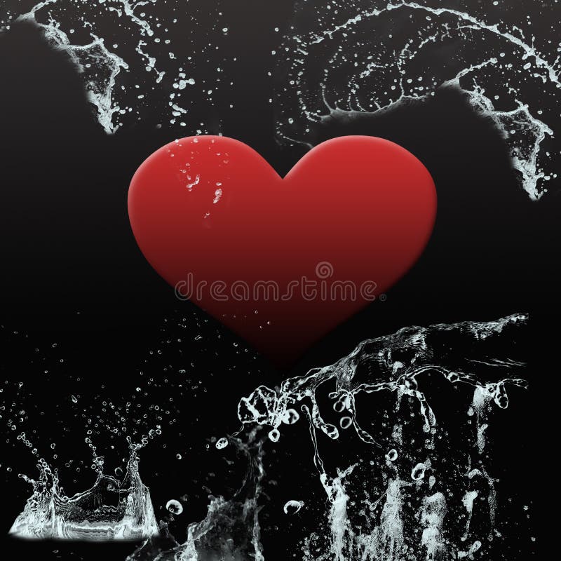 Wash your heart stock illustration. Illustration of liquid - 27621773