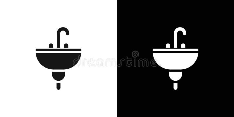 Washbasin Icon Black Line Art Vector Logo Set Stock Vector ... Washbasin Icon Black Line Art Vector Logo Set Stock Vector ...