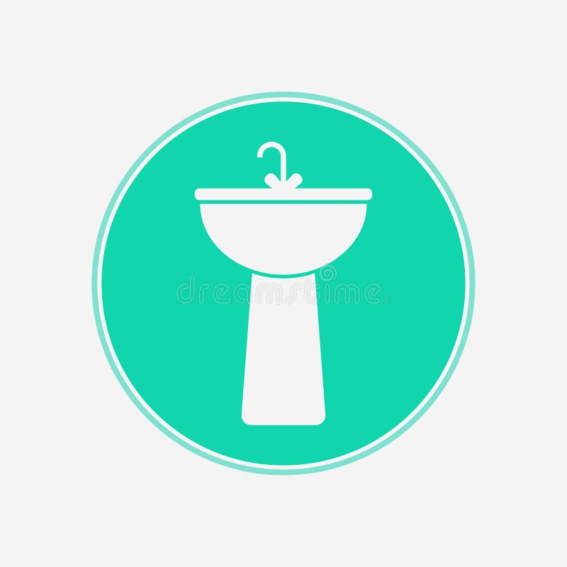 Washbasin Icon, Vector Symbol. Stock Vector - Illustration of icon ... Washbasin Icon, Vector Symbol. Stock Vector - Illustration of icon ...