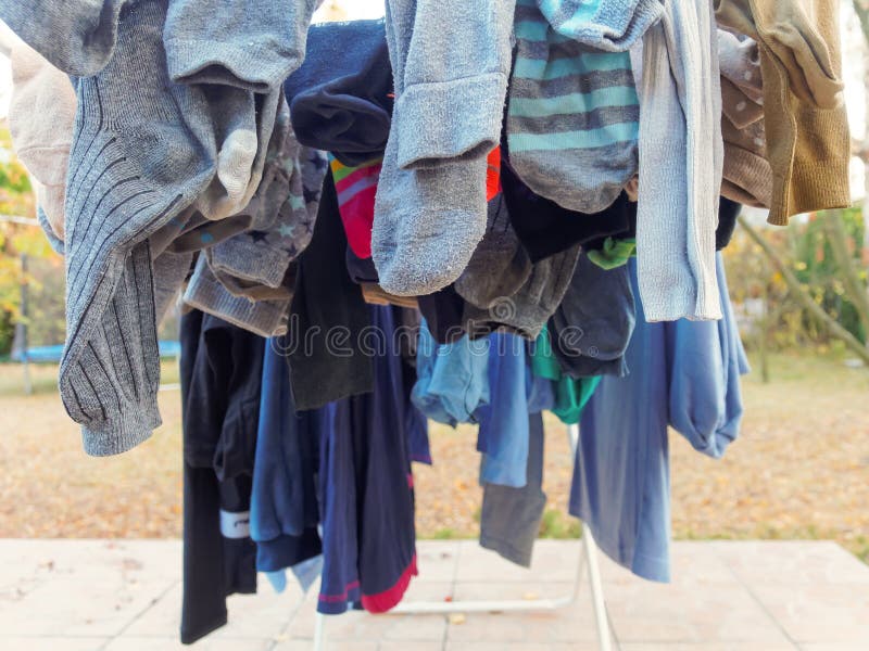 Washed stock photo. Image of patio, dried, underwear - 48095814