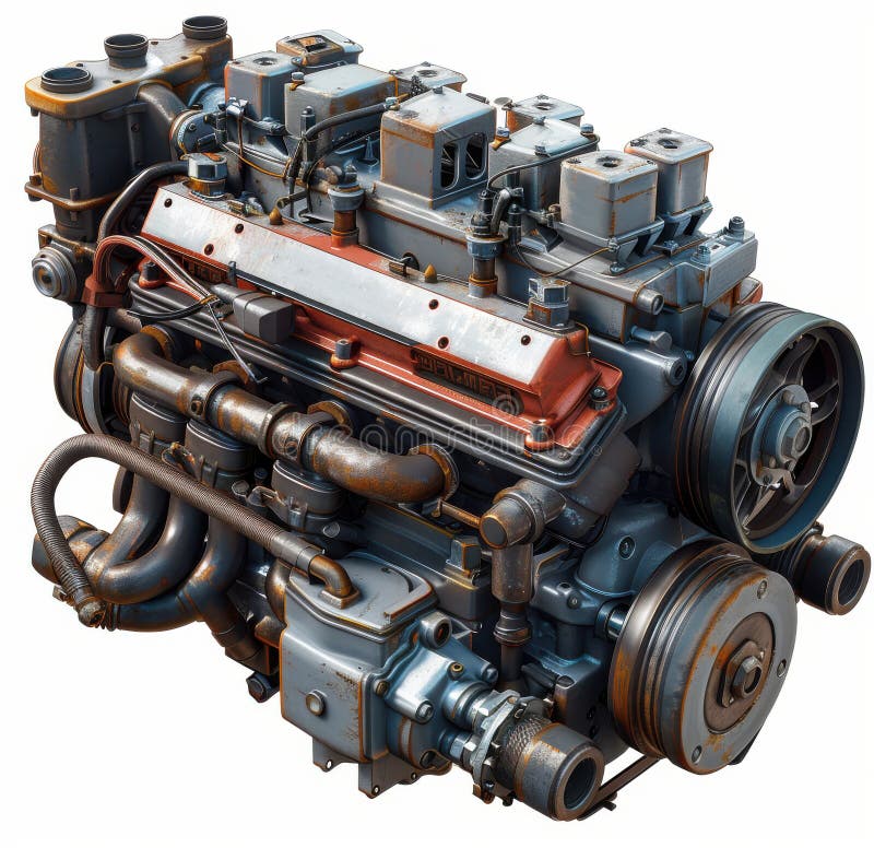 Washed Out Grey Metal Engine Rendering in Hyper Realistic Cryptopunk ...