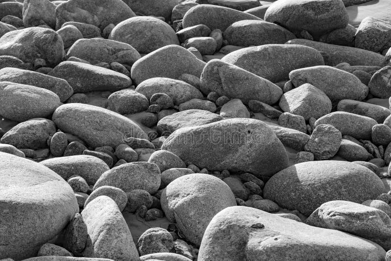 Washed Out Pebble Stones at the Beach of Pebble Beach Stock Photo ...