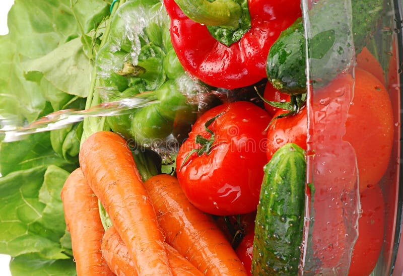 Washed raw vegetables stock image. Image of water, plant - 17603957