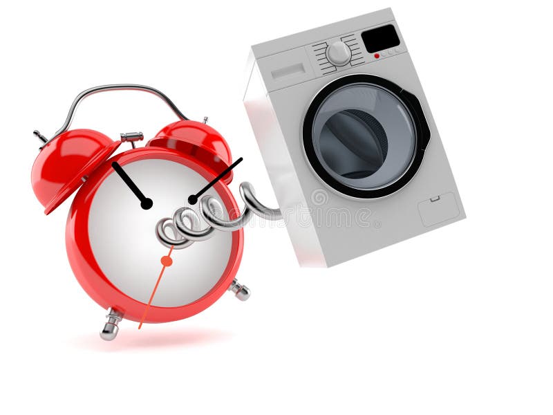 Washing Machine Isolated Clock Stock Illustrations – 672 Washing ...