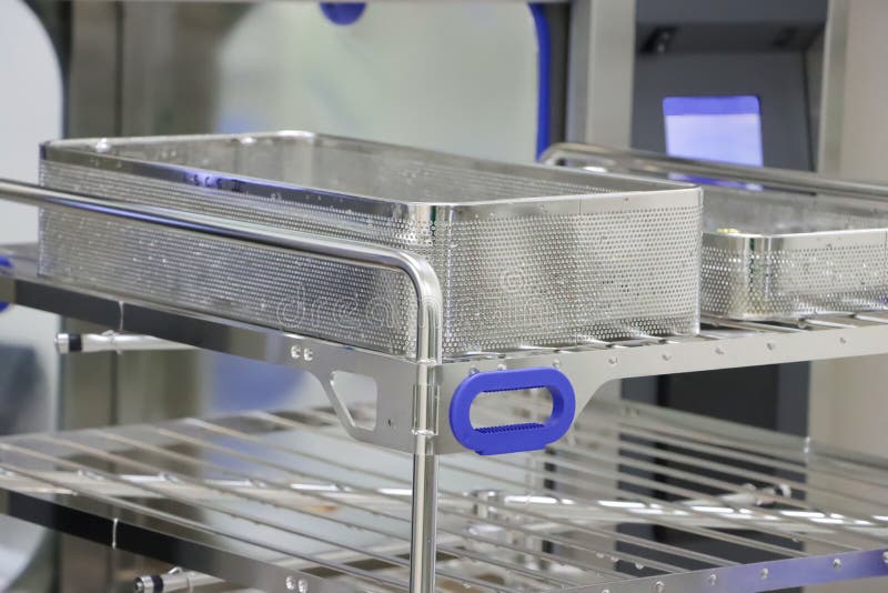 Washer Disinfector Machine and Trolley Stock Image - Image of ...