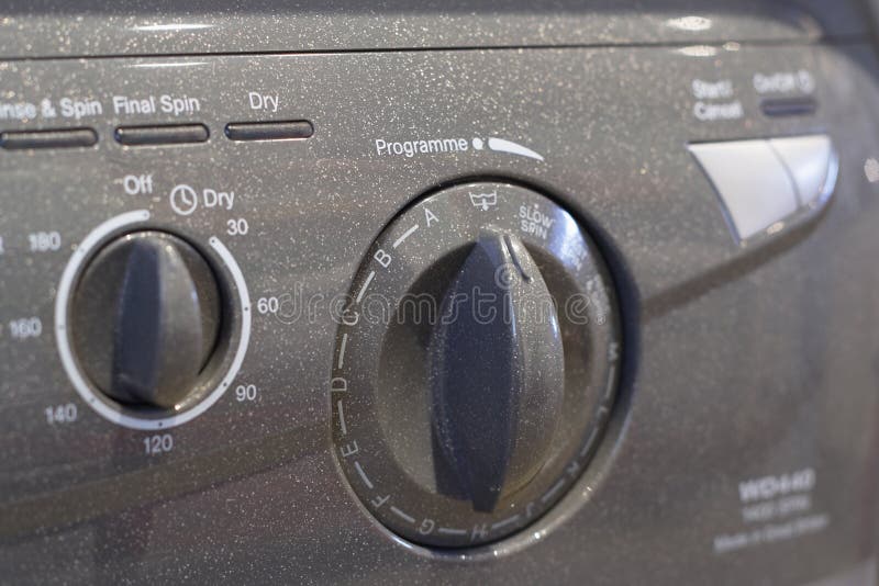 Washer Dryer panel stock image. Image of machines, economy - 1814981