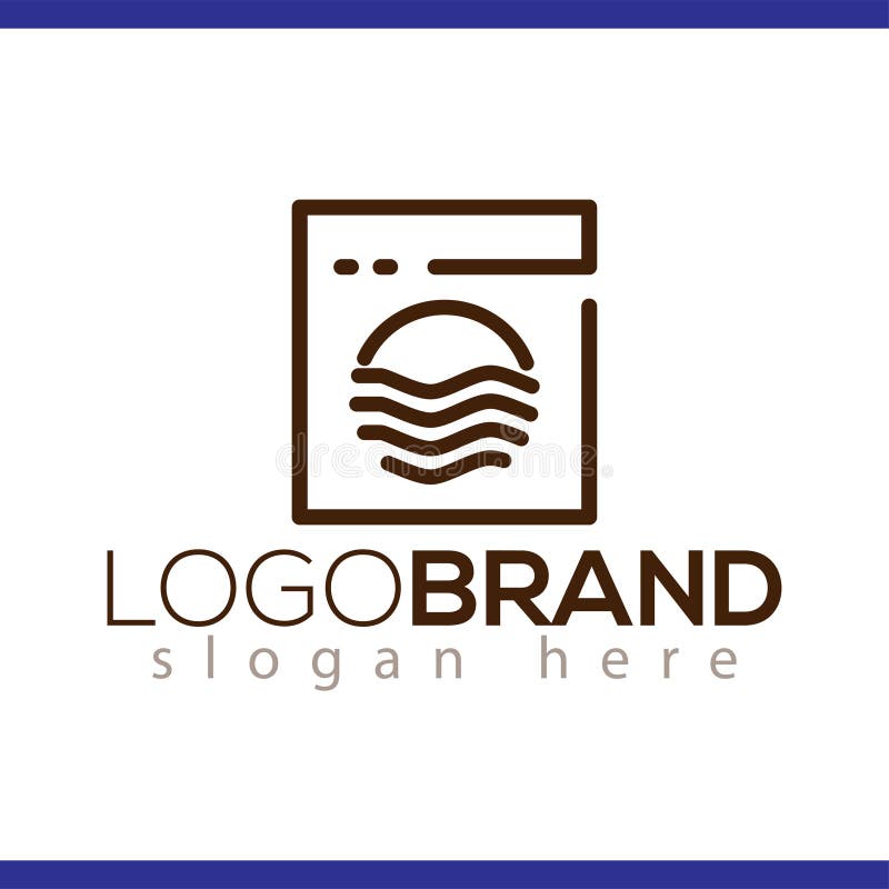 Washer Laundry Logo Vector Element. Laundry Logo Template Stock Vector ...