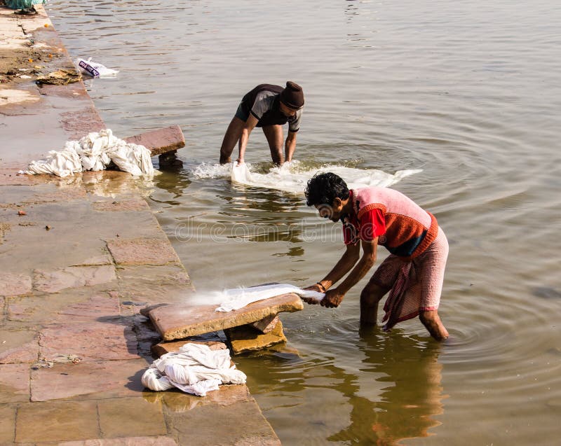 Indian Washer man editorial stock photo. Image of active - 16704708