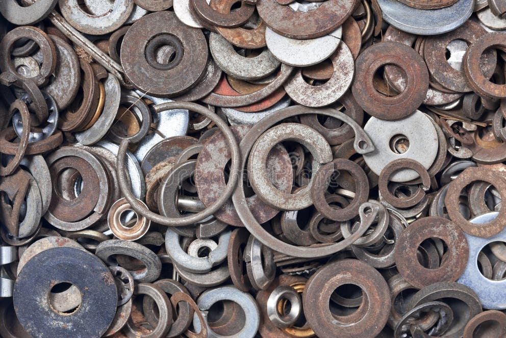 Washers Background stock photo. Image of textures, collection - 47633948