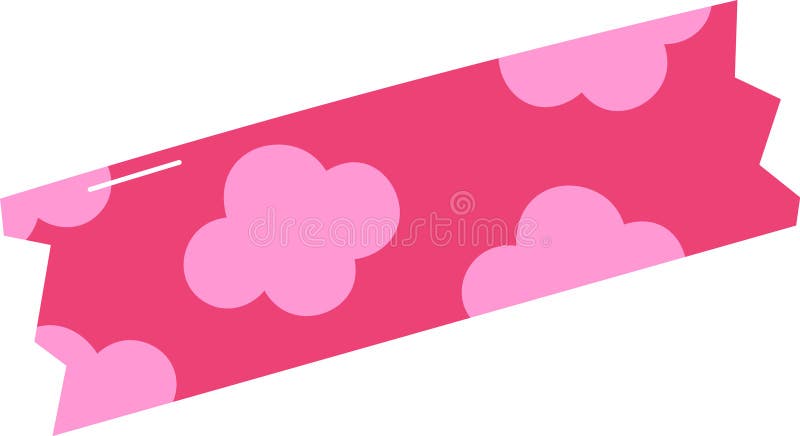 Washi Tape with Clouds stock vector. Illustration of washi - 352770729