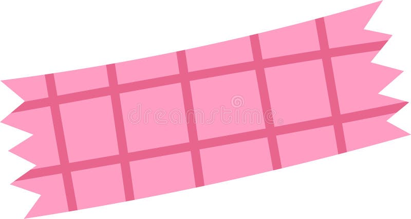 Washi Tape Piece Checkered stock vector. Illustration of decoration ...