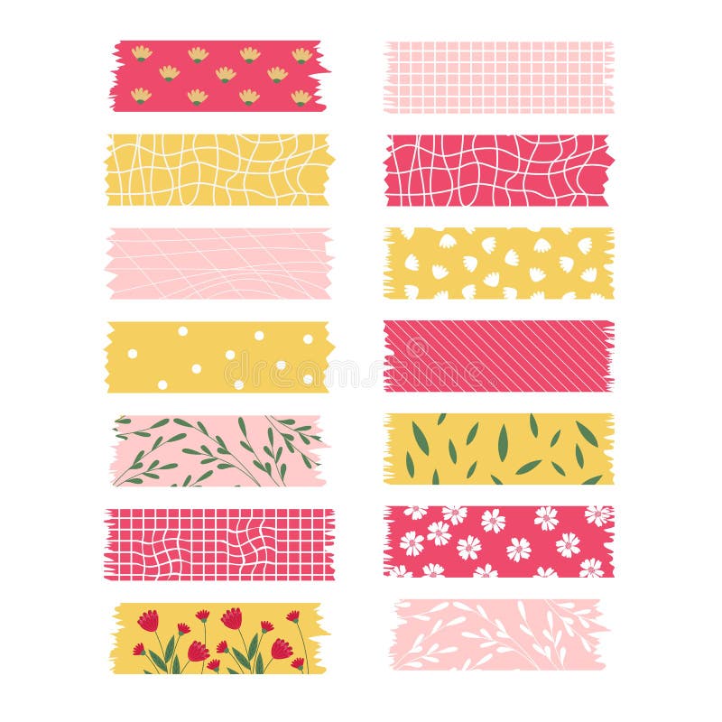 Washi Tape Vector Illustration of a Decorative Sticker Stock Vector ...