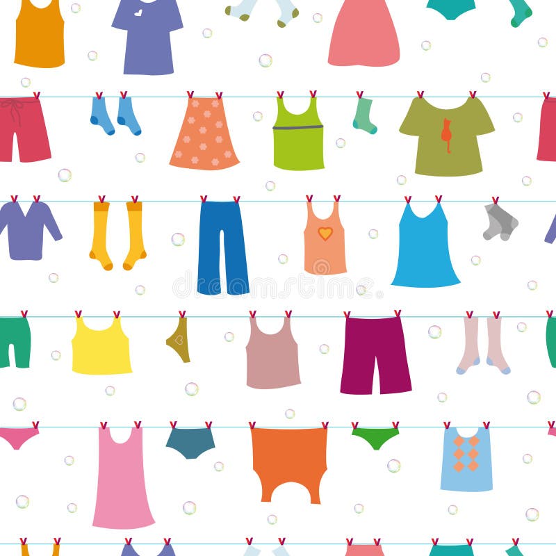 Washing lines stock vector. Illustration of design, outside - 11511732