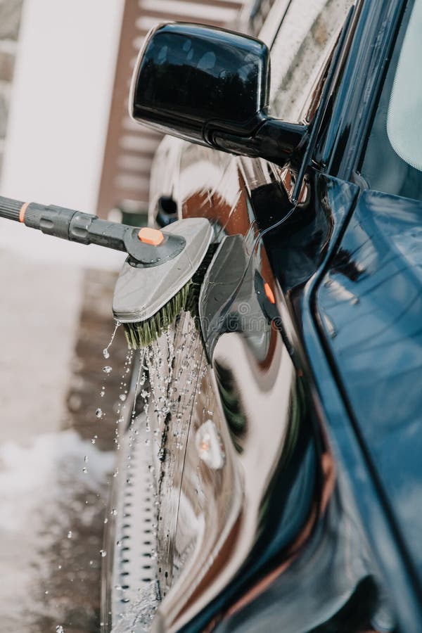 Washing of a Modern Machine with a Special Tool Stock Photo - Image of ...