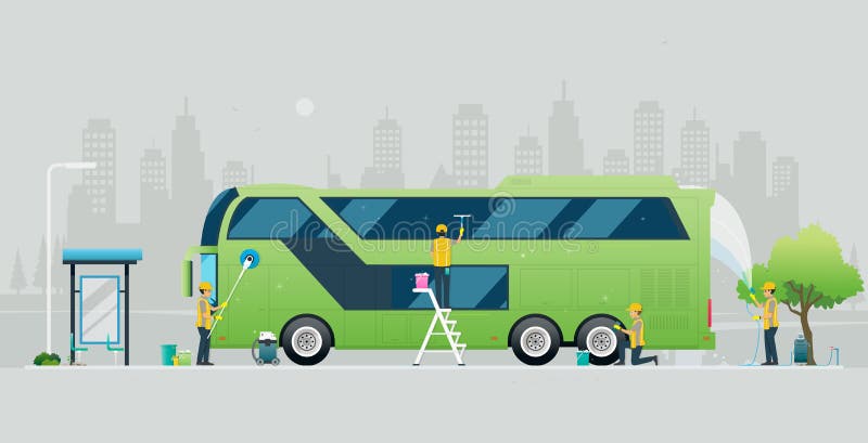 Bus Maintenance Stock Illustrations – 781 Bus Maintenance Stock ...